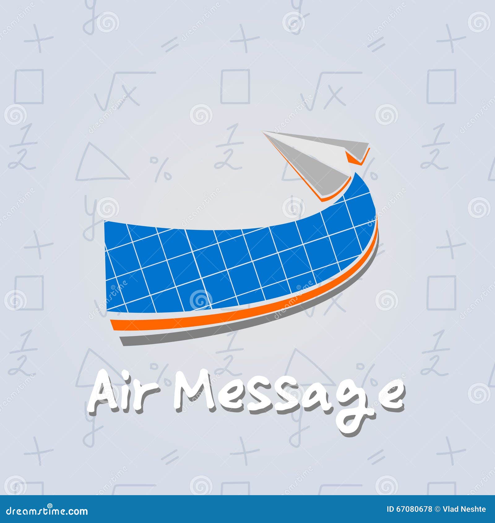Air Paper Plane, School Play Stock Illustration - Illustration of paper ...
