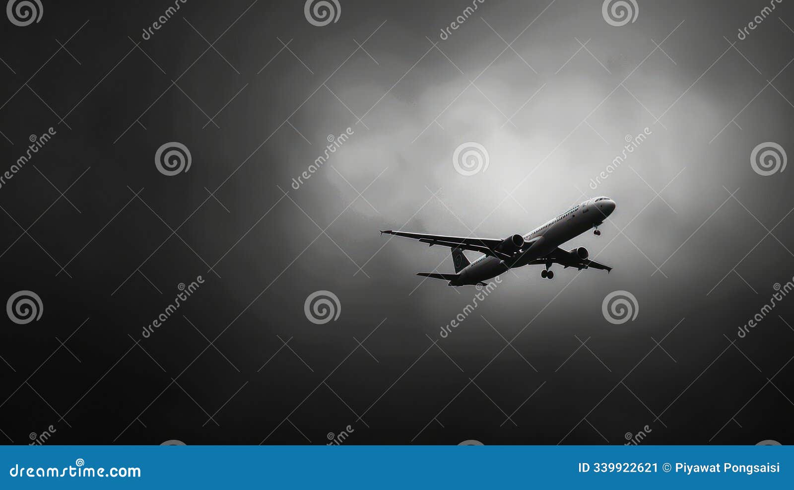 Air plain flying in skyt stock illustration. Illustration of clear ...