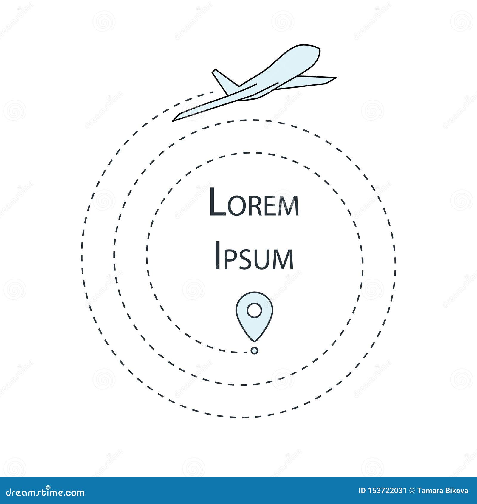 Air plane flight route stock illustration. Illustration of business ...