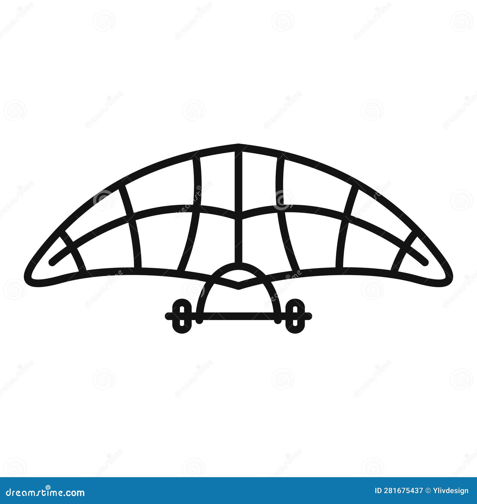 Air Plane Icon Outline Vector. Para Fly Stock Illustration ...