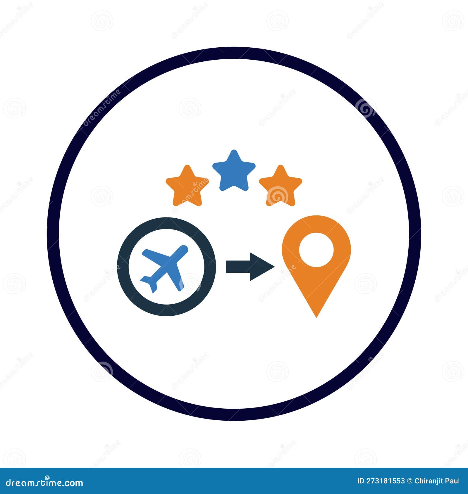Air, Plane, Location, Pin, Travel, Travel Location Pin Icon Stock ...