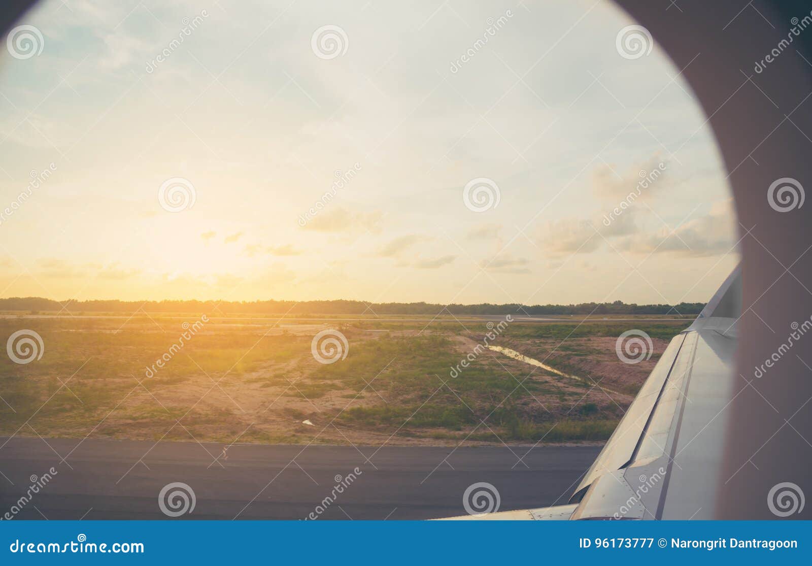 Air Plane Park in Airport Runway. Stock Image - Image of board, holiday ...