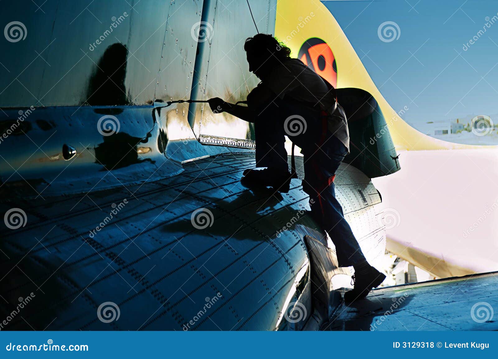 Air Plane Repair stock photo. Image of engine, airline - 3129318