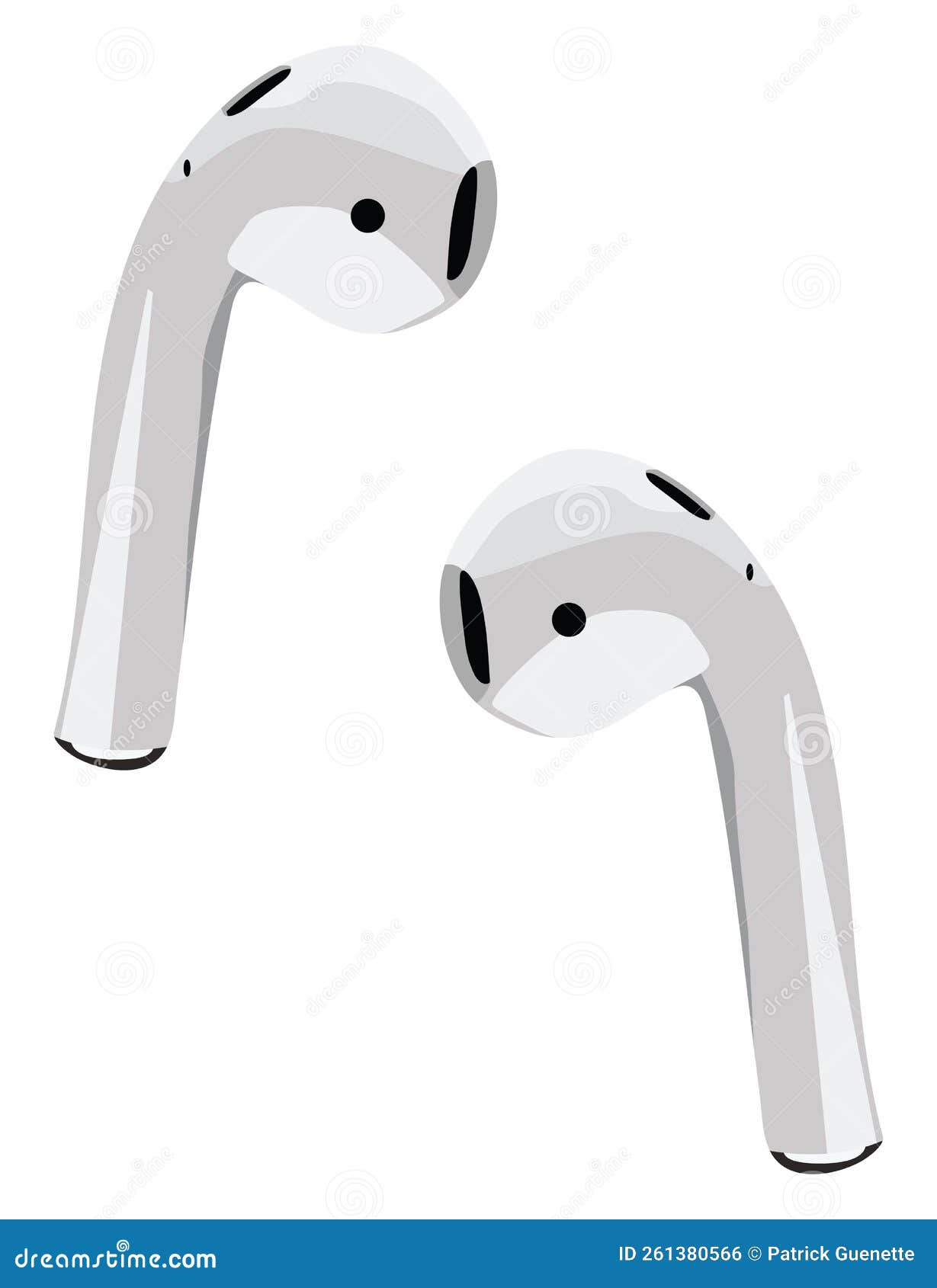 Air pods, icon stock vector. Illustration of mobile - 261380566