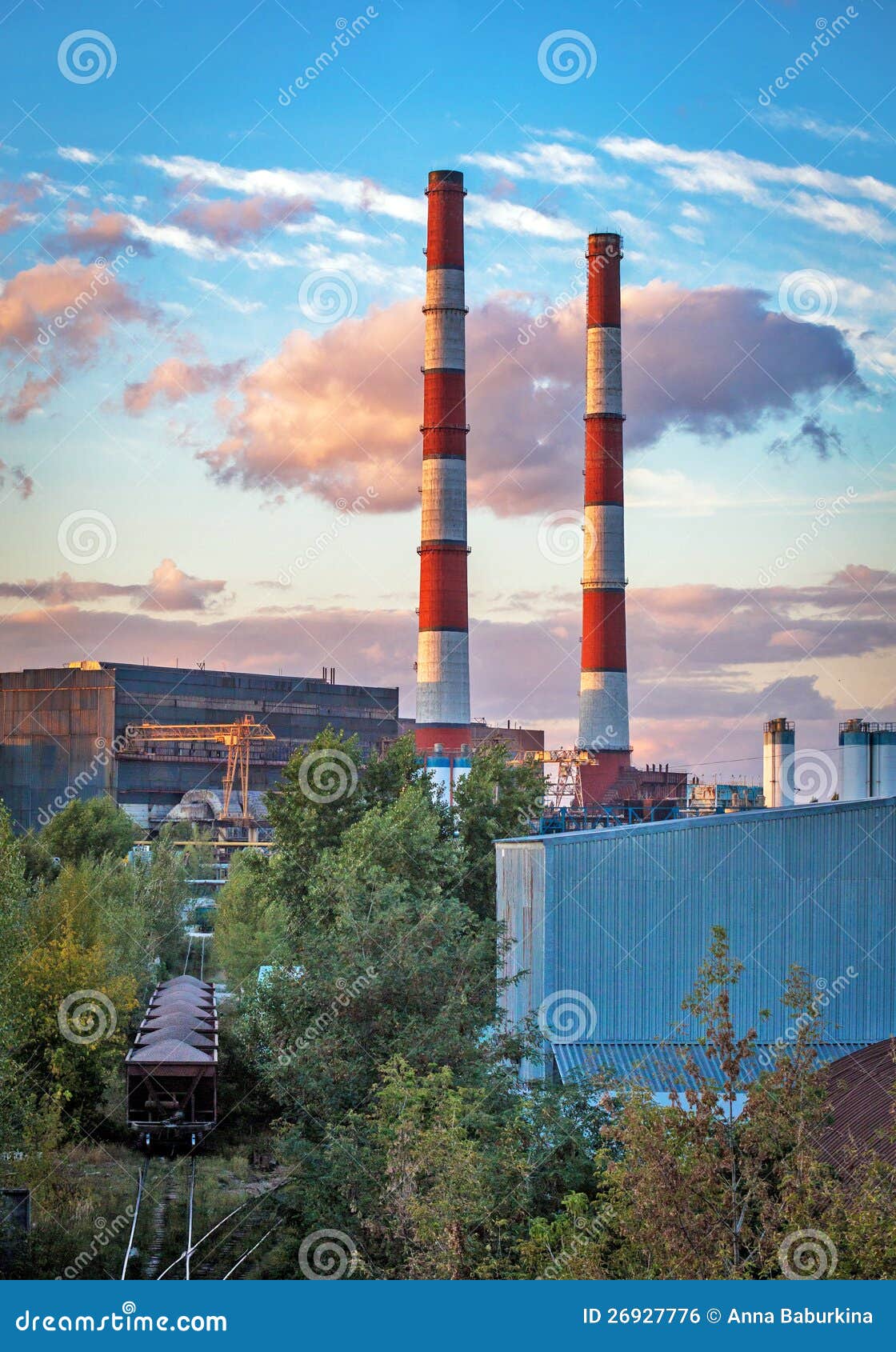 Air Pollution stock photo. Image of columns, chimney - 26927776