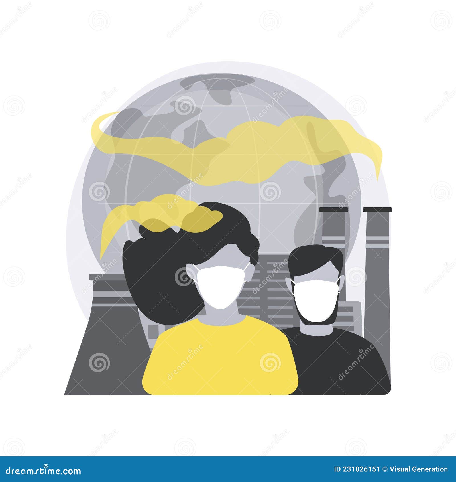 Air Pollution Abstract Concept Vector Illustration. Stock Vector ...