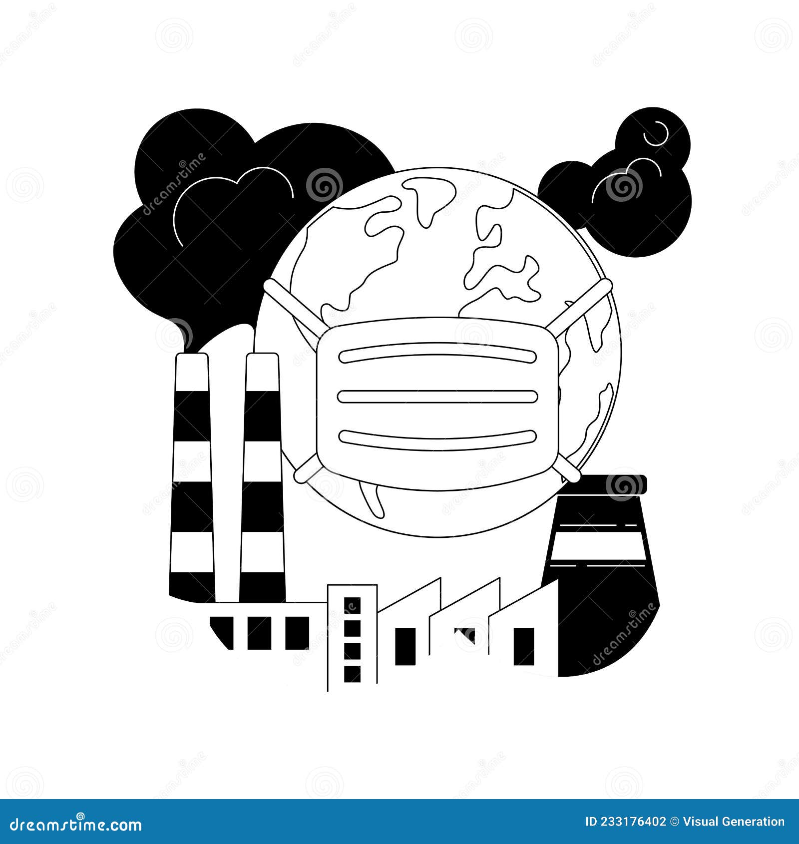 Air Pollution Abstract Concept Vector Illustration. Stock Illustration ...