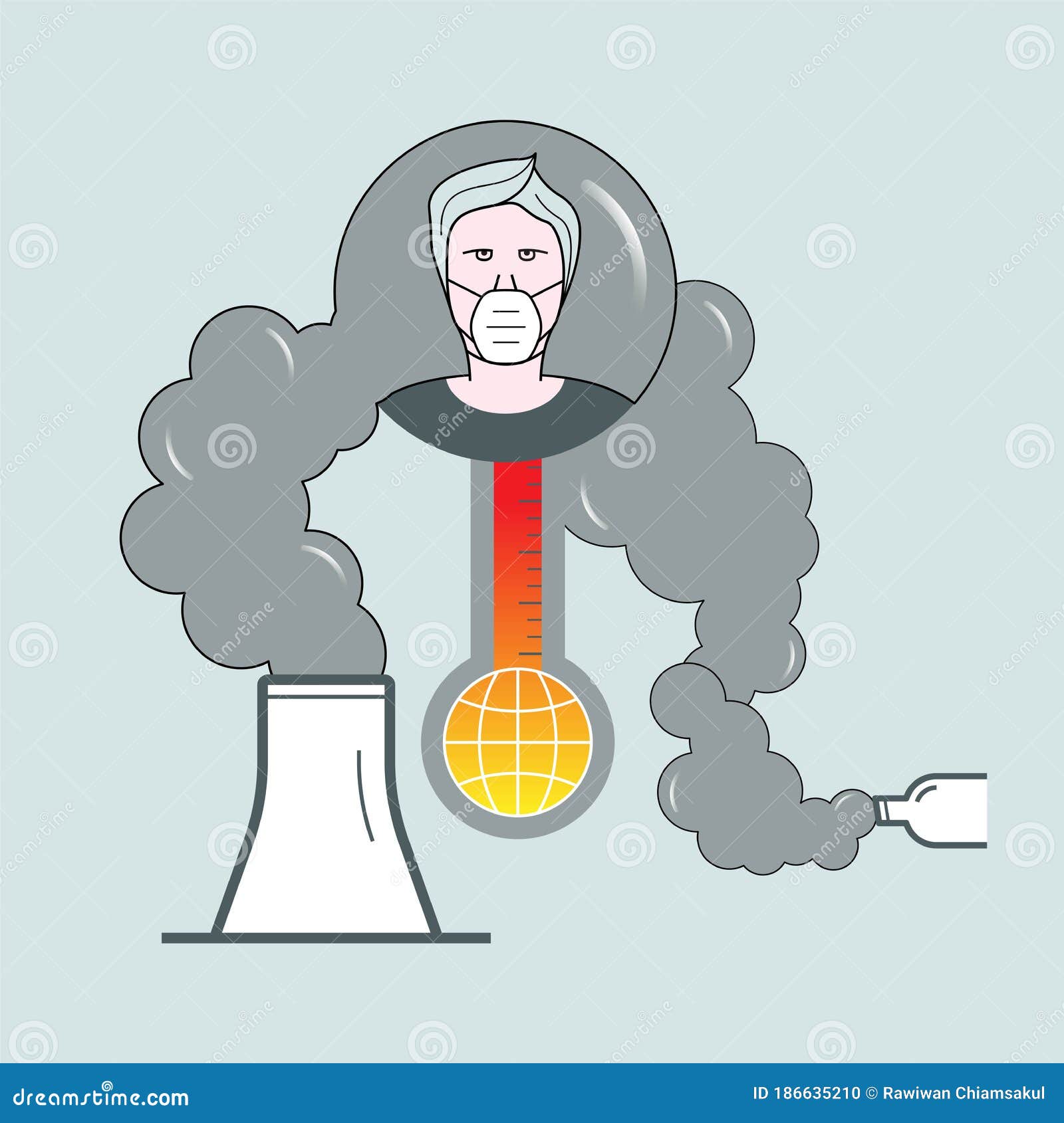 Causes Of Global Warming Isometric Background Stock Illustration ... Causes Of Global Warming Isometric Background Stock Illustration ...