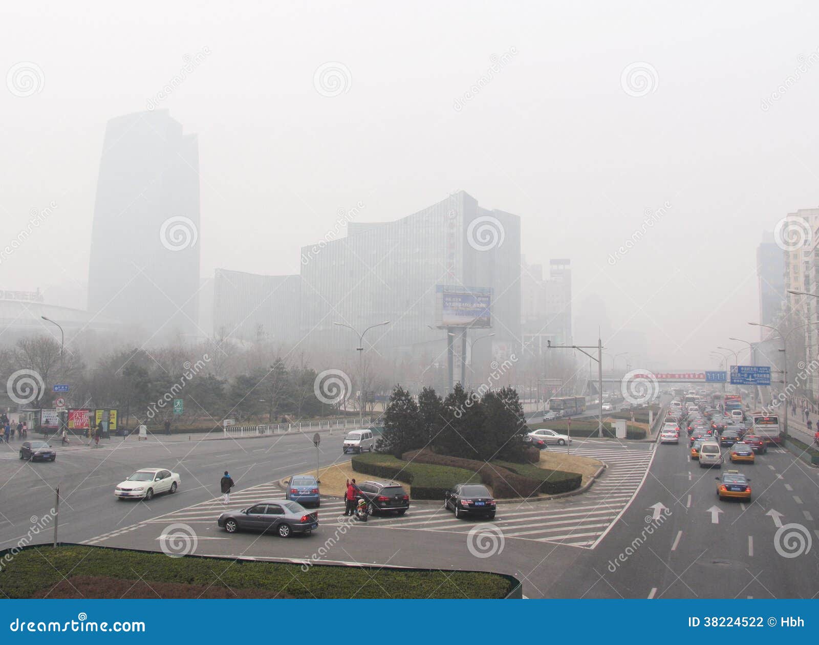 Air pollution in Beijing editorial photography. Image of matter - 38224522