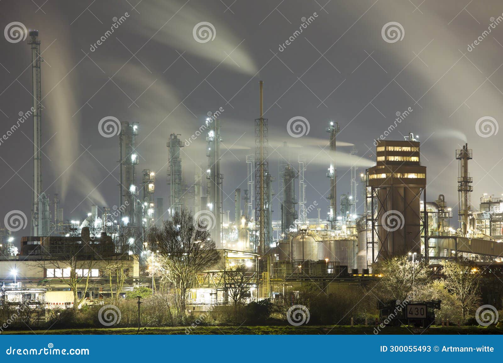 Air Pollution Causing Climate Change of Chemical Industry Stock Image ...