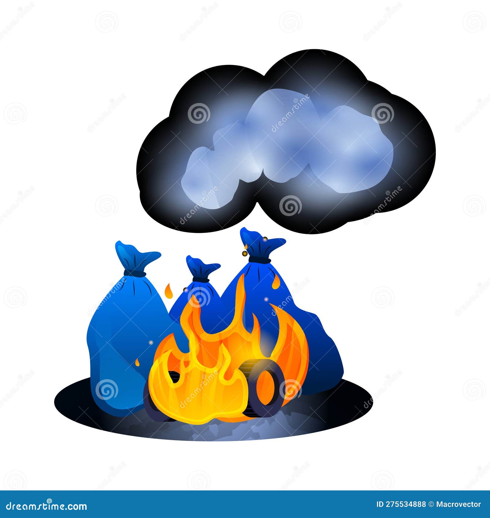 Air Pollution Concept stock vector. Illustration of pollution - 275534888