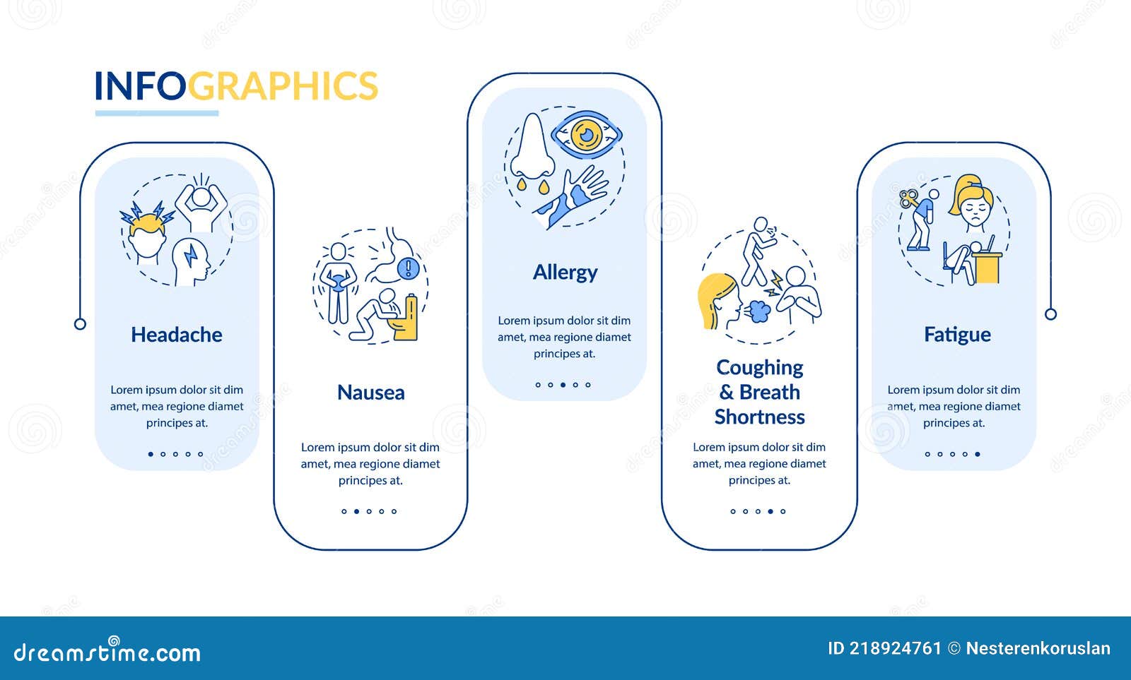 Air Pollution Disease Signs Vector Infographic Template Stock Vector ...