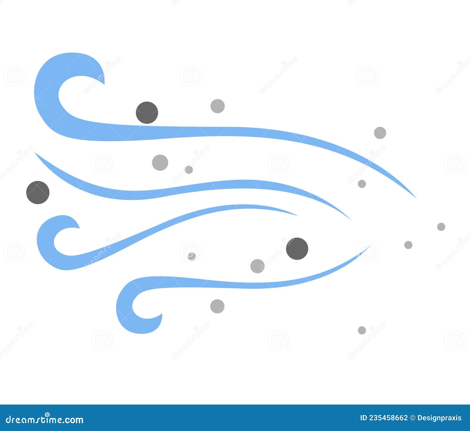 Air Pollution - High Wind - Icon Stock Vector - Illustration of icon ...