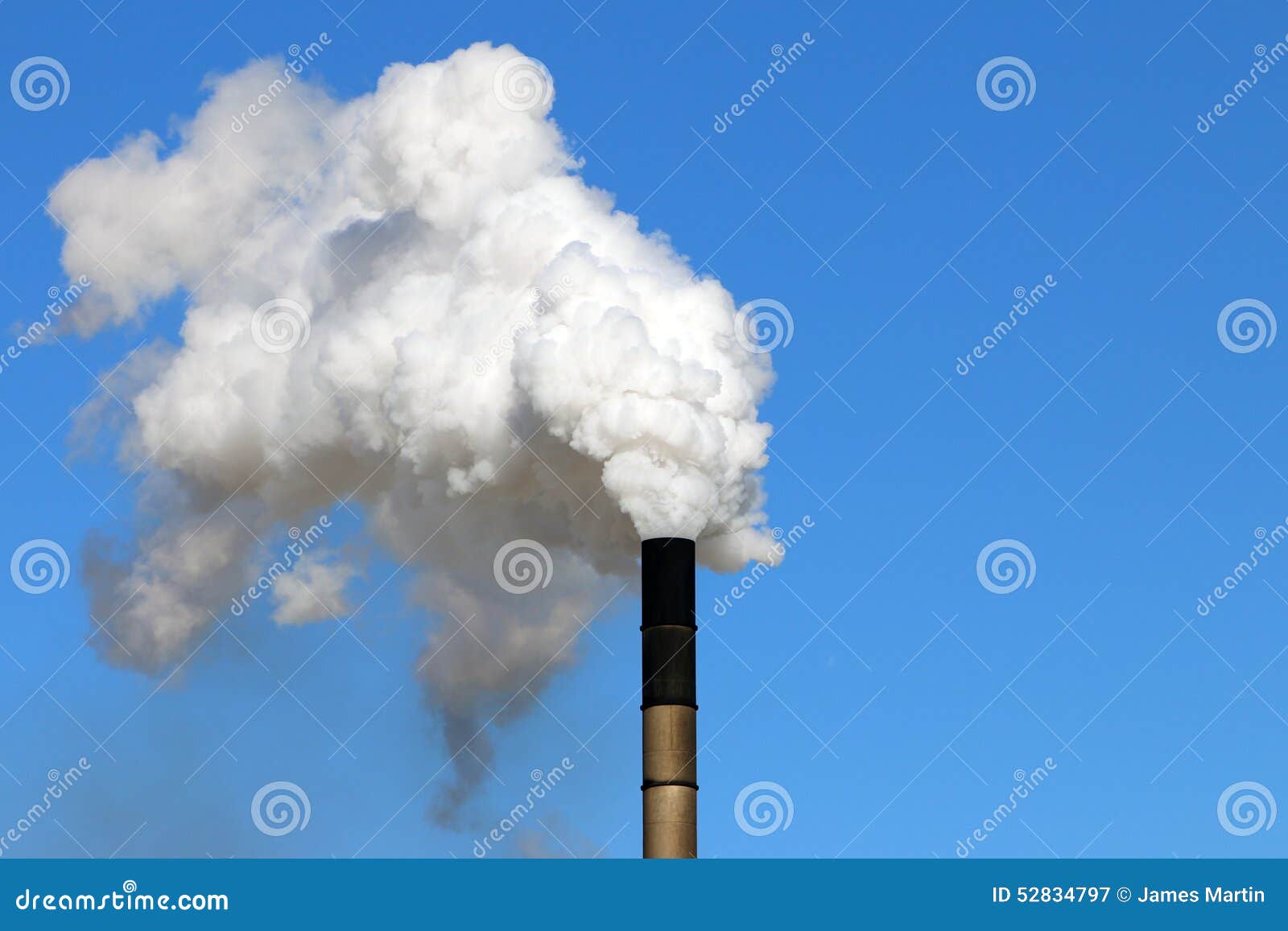 Air Pollution from an Industrial Chimney Stock Image - Image of dust ...