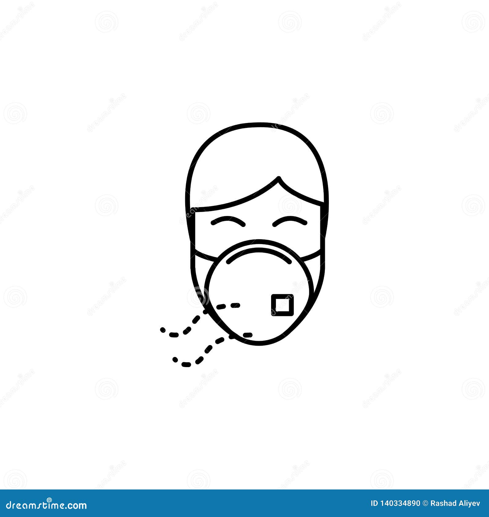 Air Pollution, Mask Icon. Element of Air Pollution for Mobile Concept ...