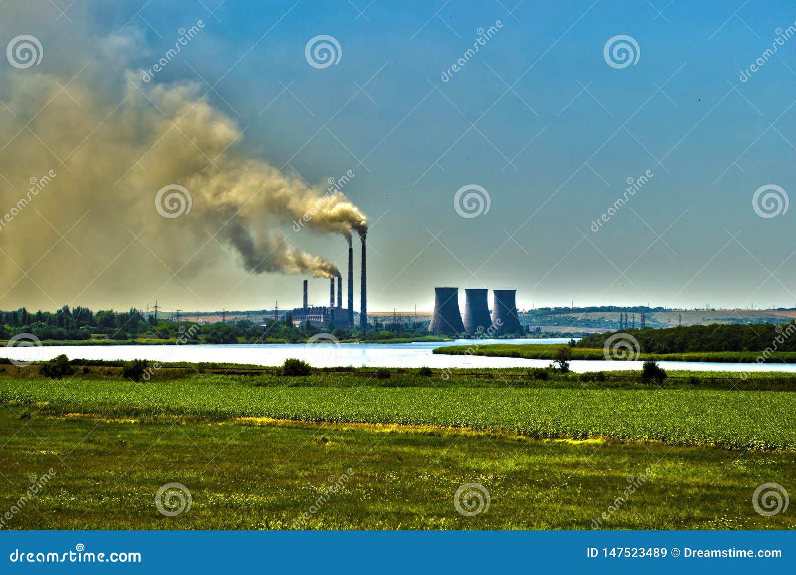 Energy vs Air pollution stock image. Image of human - 147523489
