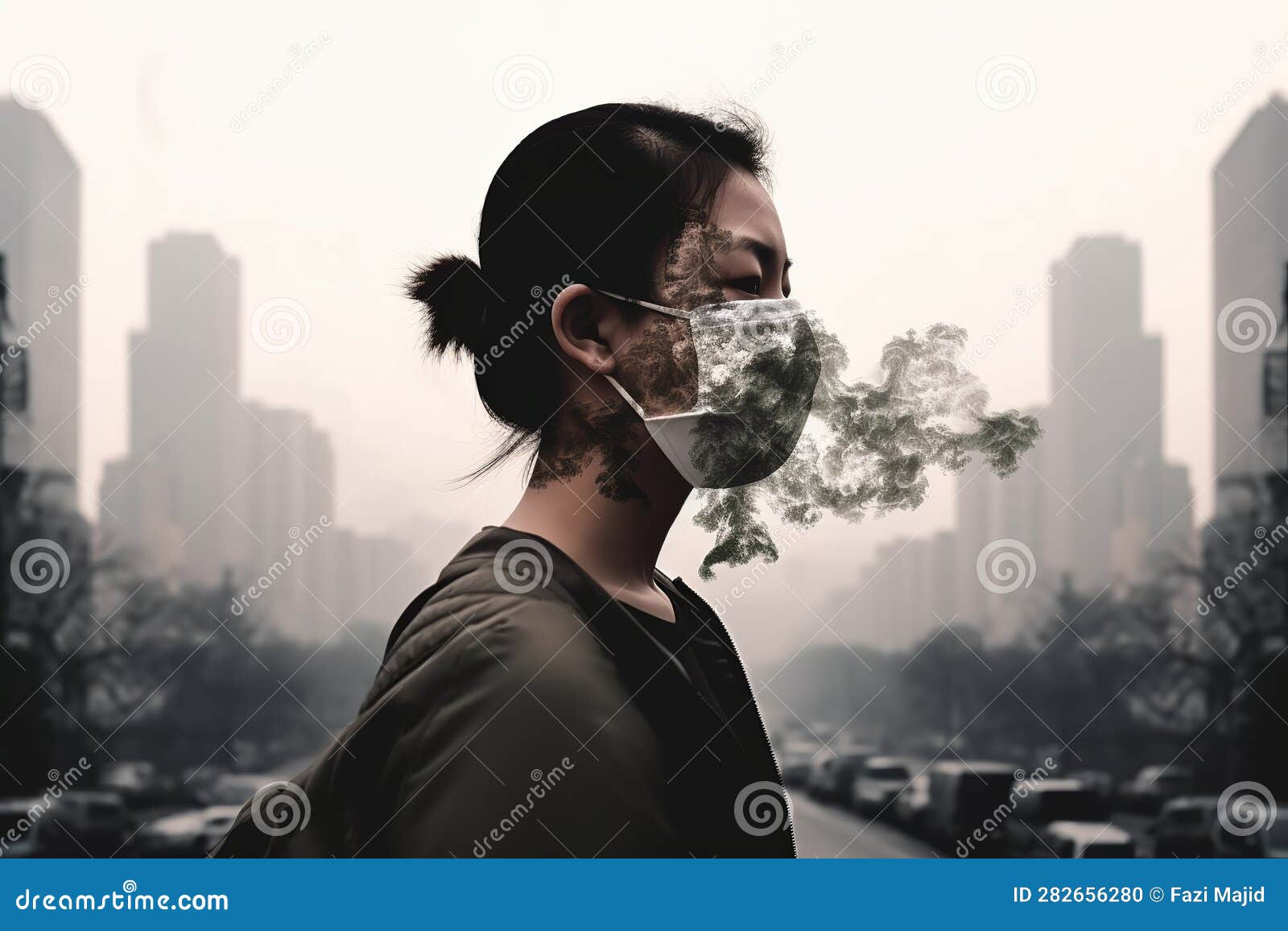 Air Pollution Problem with Human , Generative Ai Stock Illustration ...