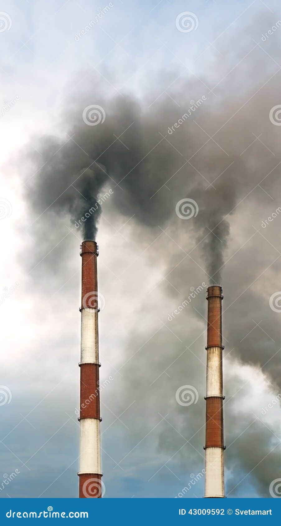 Air Pollution from a Smoke Stack Stock Photo - Image of manufacturing ...