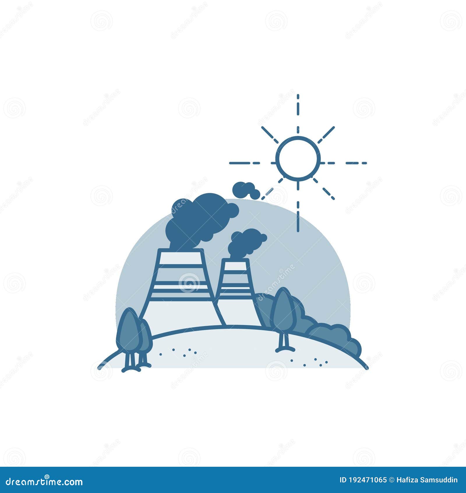 Air Pollution. Vector Illustration Decorative Design Stock Vector ...