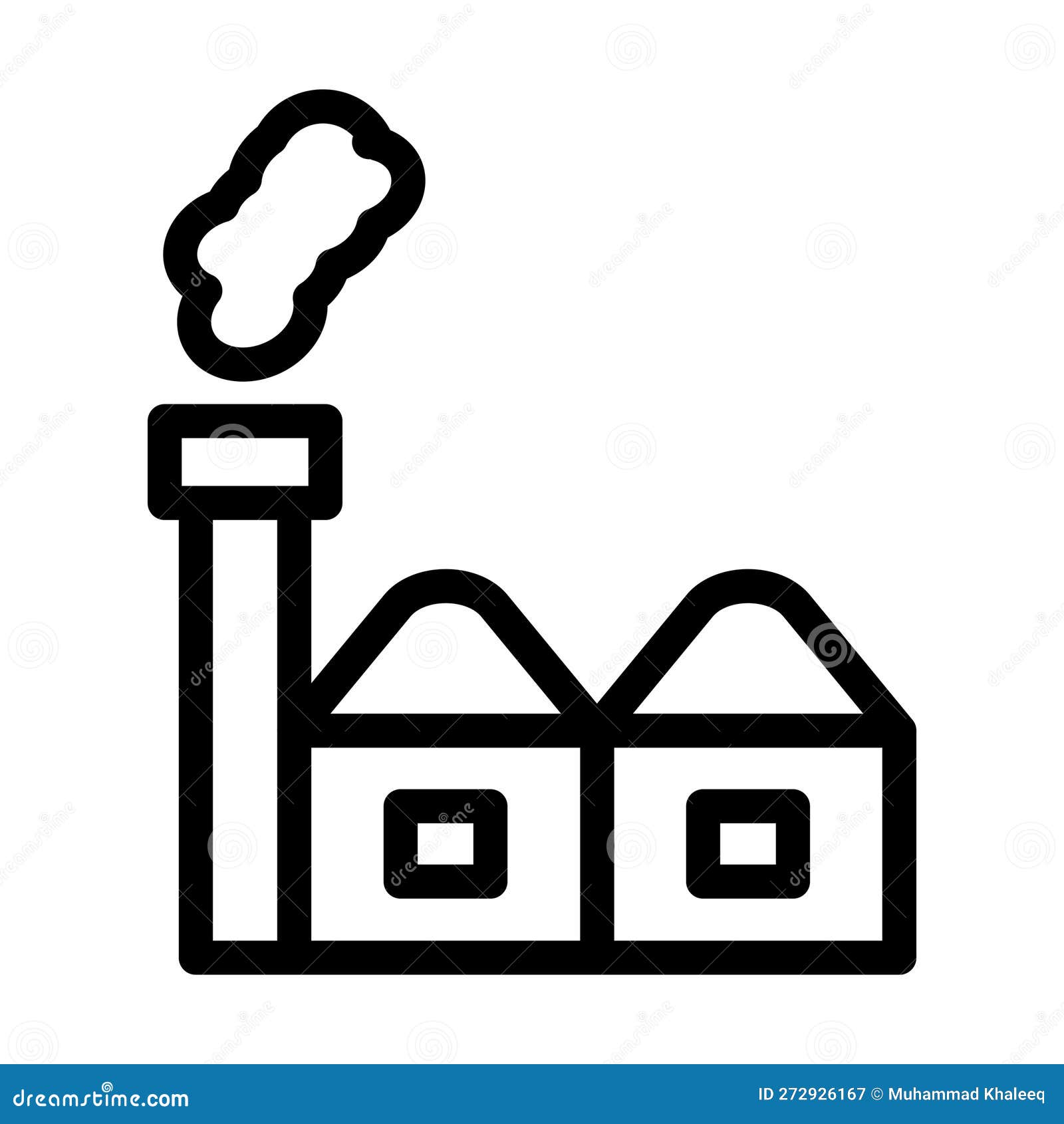 Air Pollution Vector Thick Line Icon for Personal and Commercial Use ...