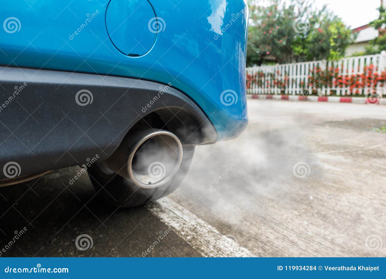 Air Pollution from Vehicle Exhaust Pipe Stock Photo - Image of ...