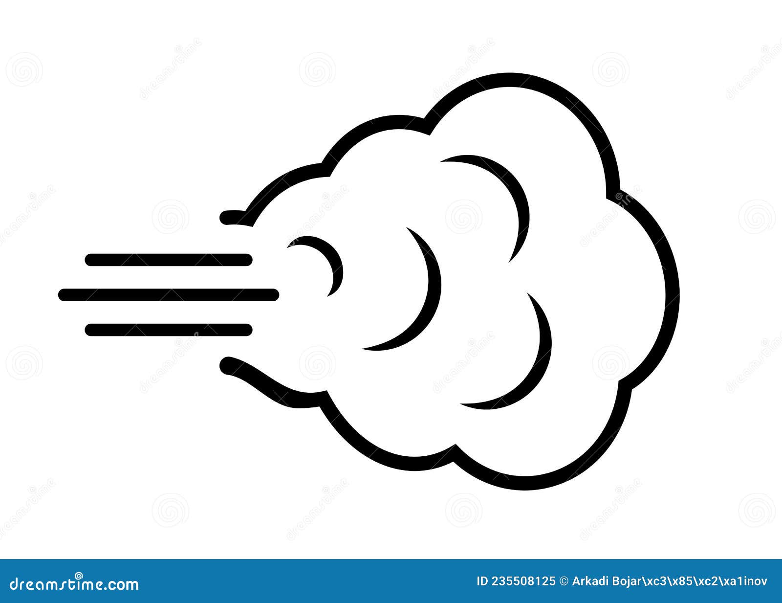 Air Puff Cloud Vector Cartoon Stock Vector - Illustration of graphic ...