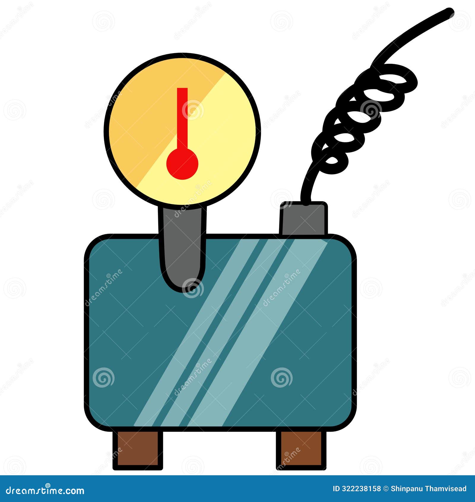 Air Pump,Air Compressor. Concept Isolated Stock Illustration ...
