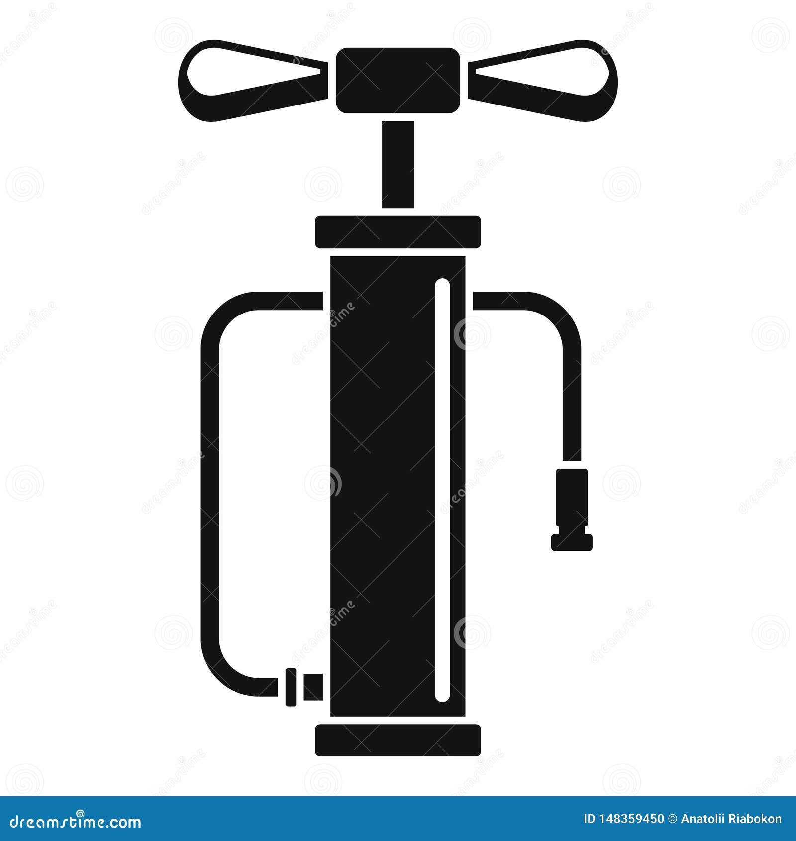 Air Pump Icon, Simple Style Stock Vector - Illustration of mobile ...