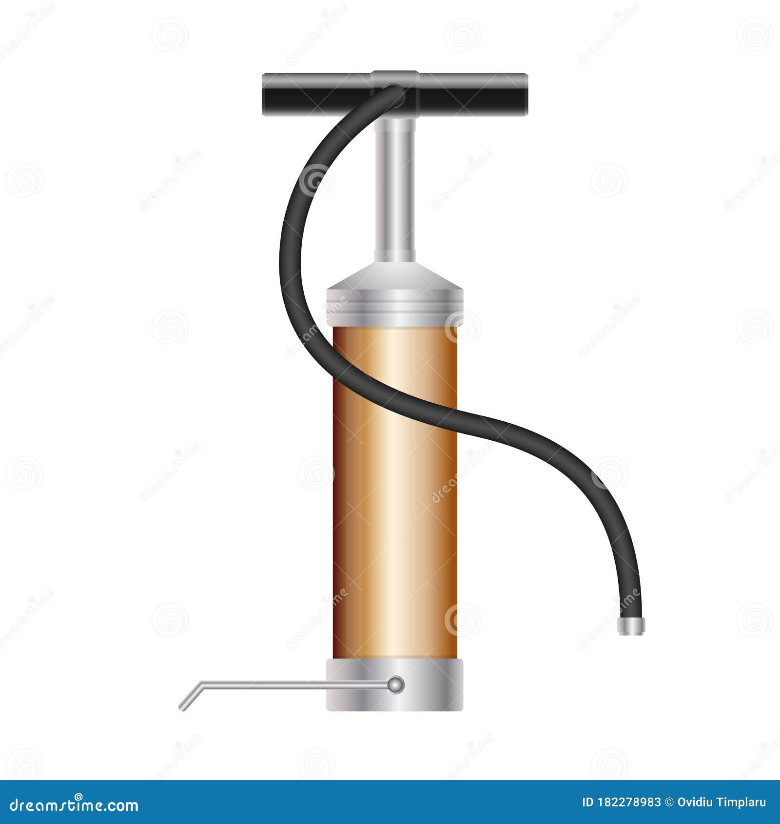 Air Pump Set Vector Illustration Isolated Stock Vector - Illustration ...