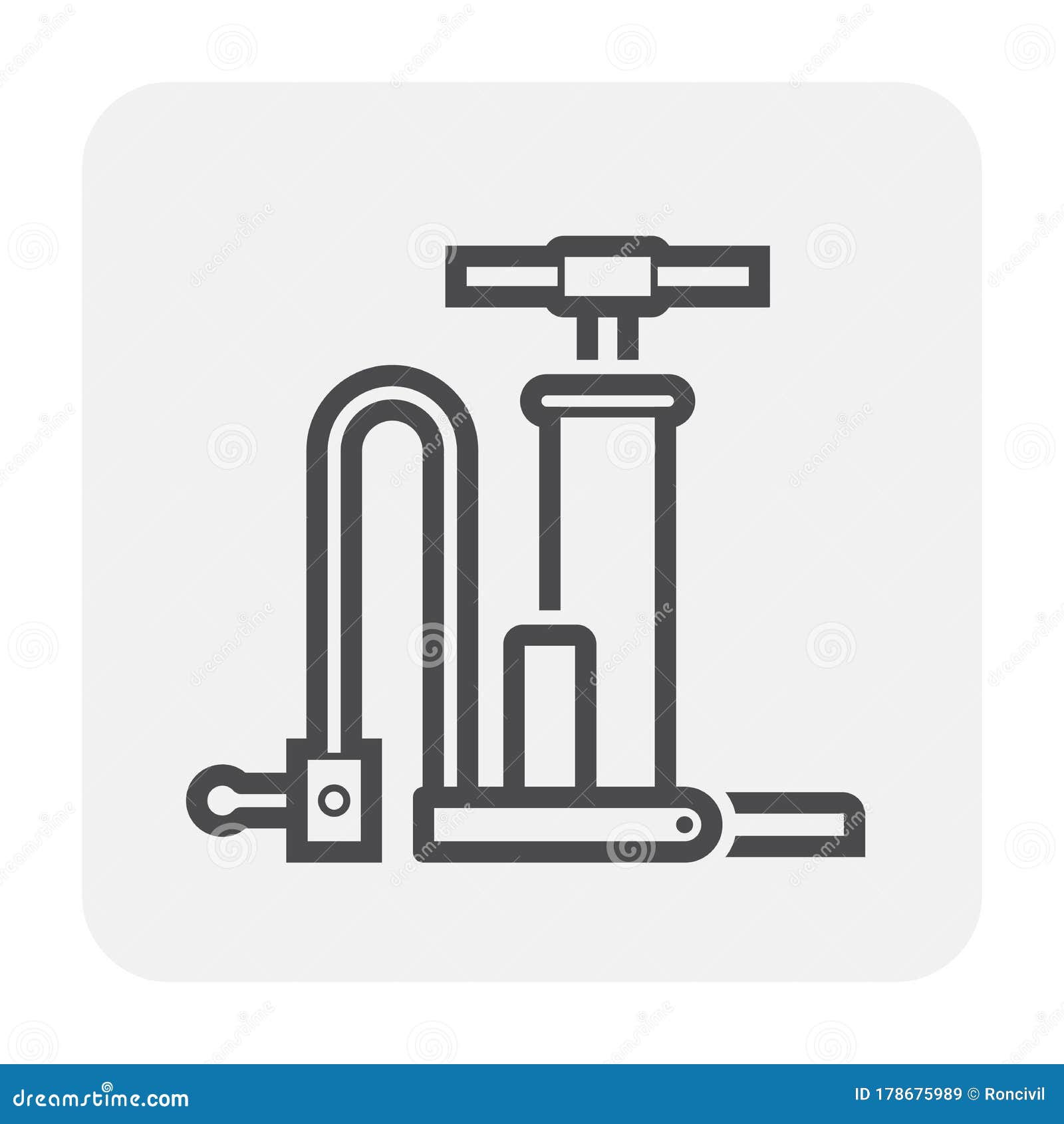 Air pump icon stock vector. Illustration of device, automobile - 178675989