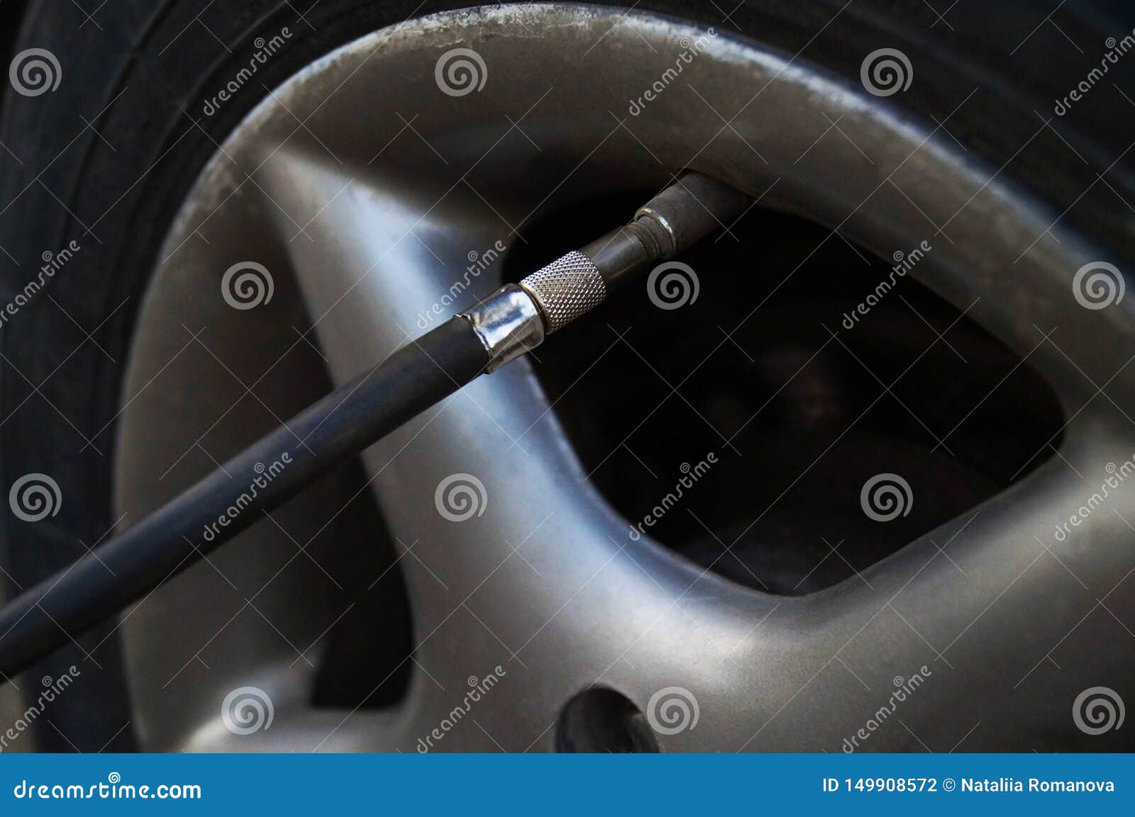 Wheel Air Pumping System stock photo. Image of care - 149908572