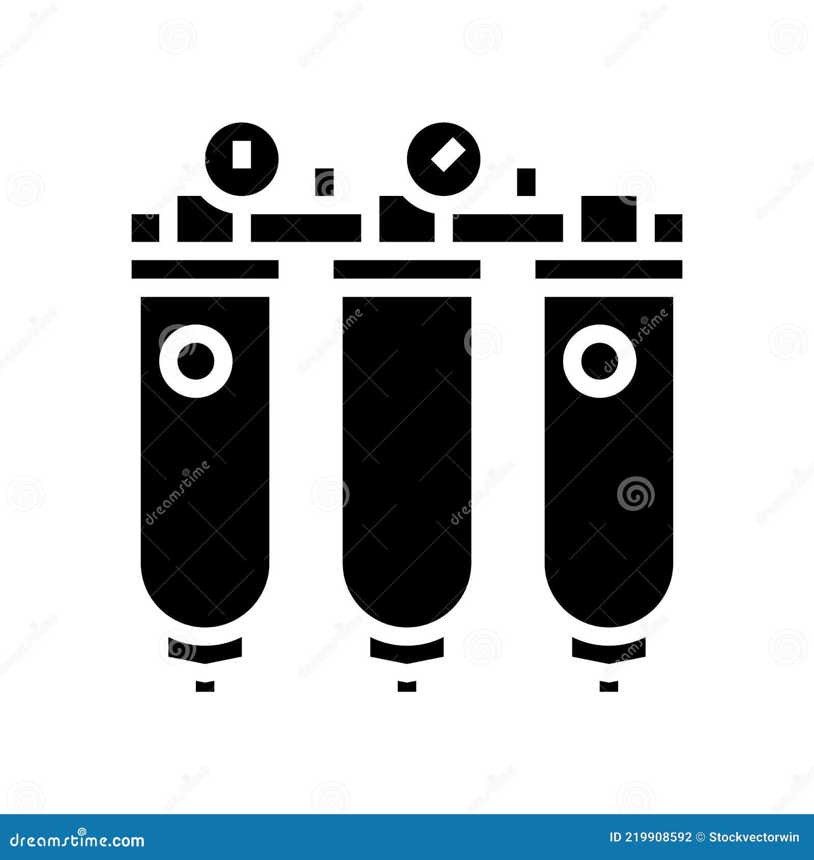 Air Purification System Glyph Icon Vector Illustration Stock Vector ...