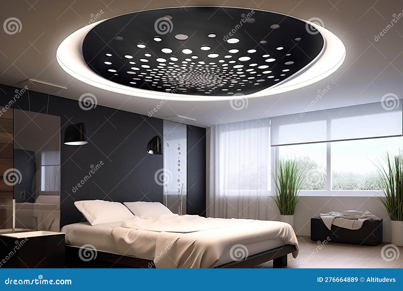 Air Purifier Built into Ceiling, with Sleek and Futuristic Design Stock ...