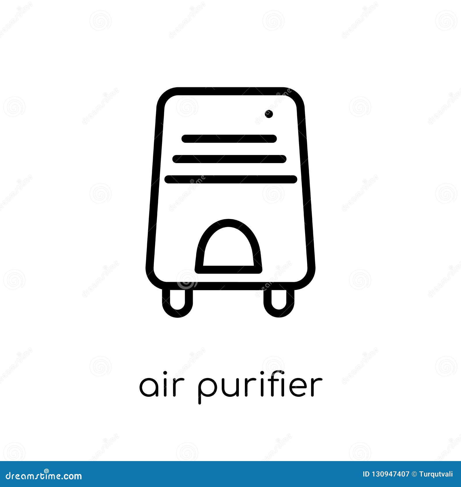 Air Purifier Icon. Trendy Modern Flat Linear Vector Air Purifier Stock ...