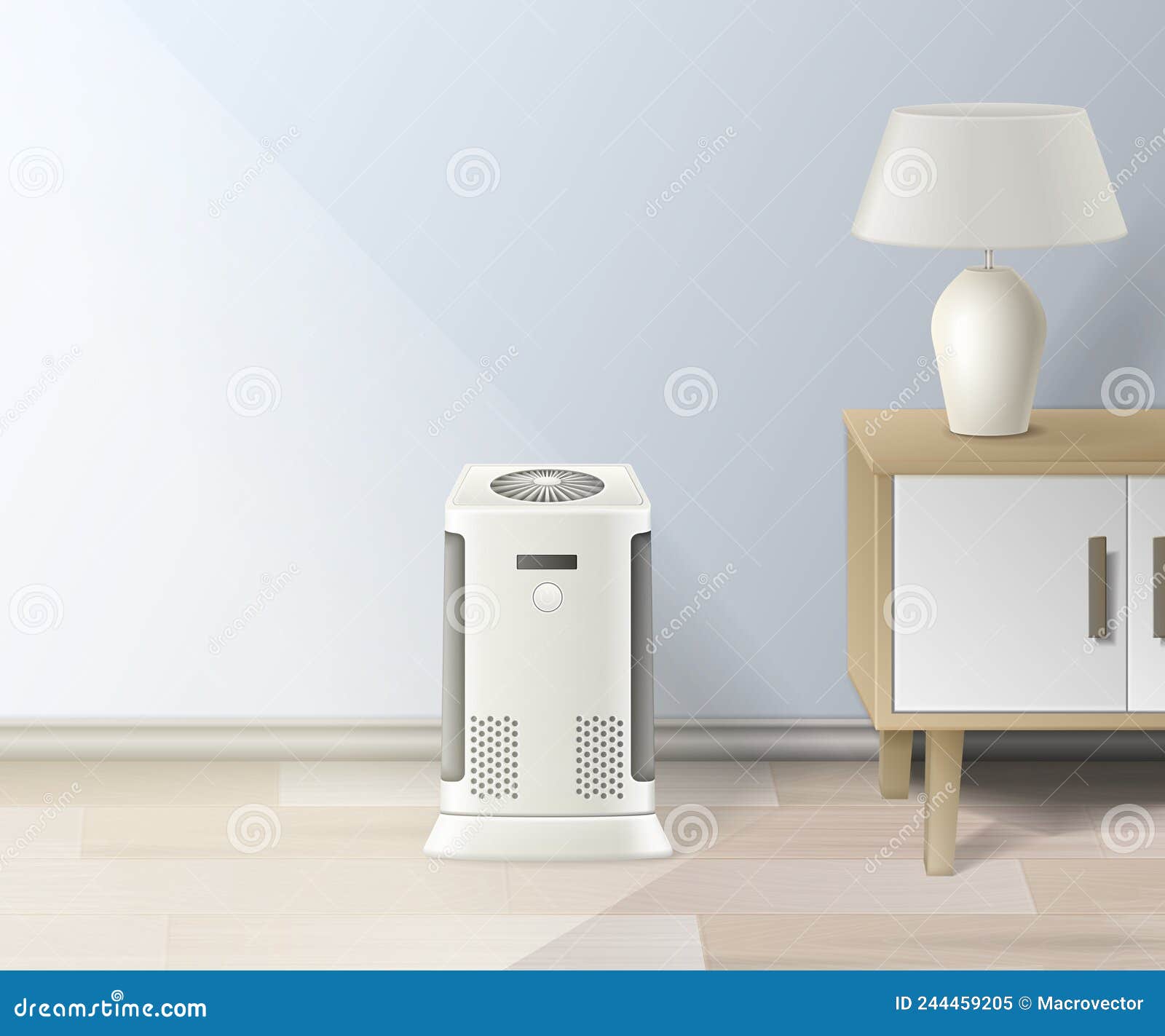 Air Purifier Illustration stock vector. Illustration of wallpaper ...