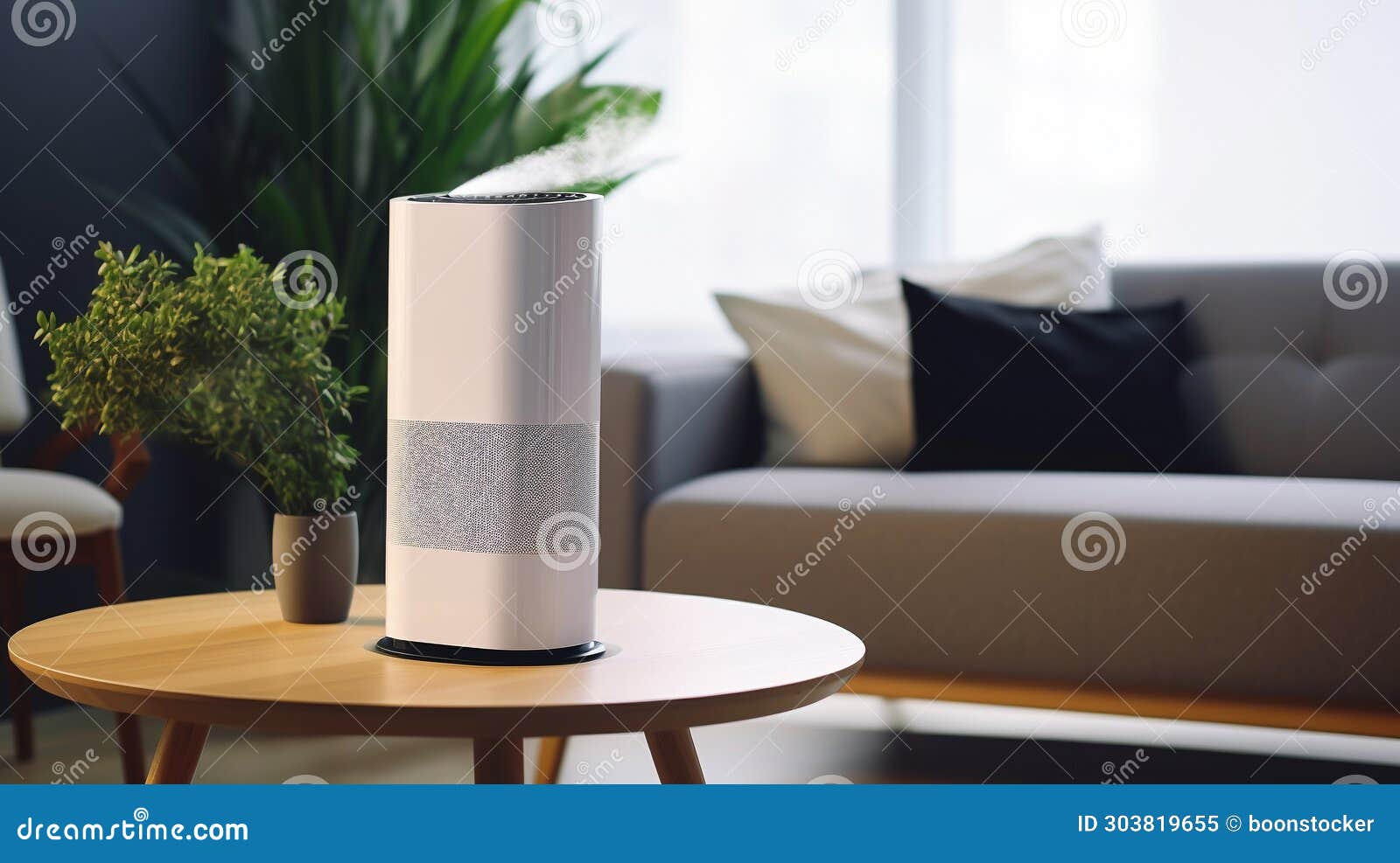 Air Purifier A Living Room, Air Cleaner Removing Fine Dust In House ... Air Purifier A Living Room, Air Cleaner Removing Fine Dust In House ...