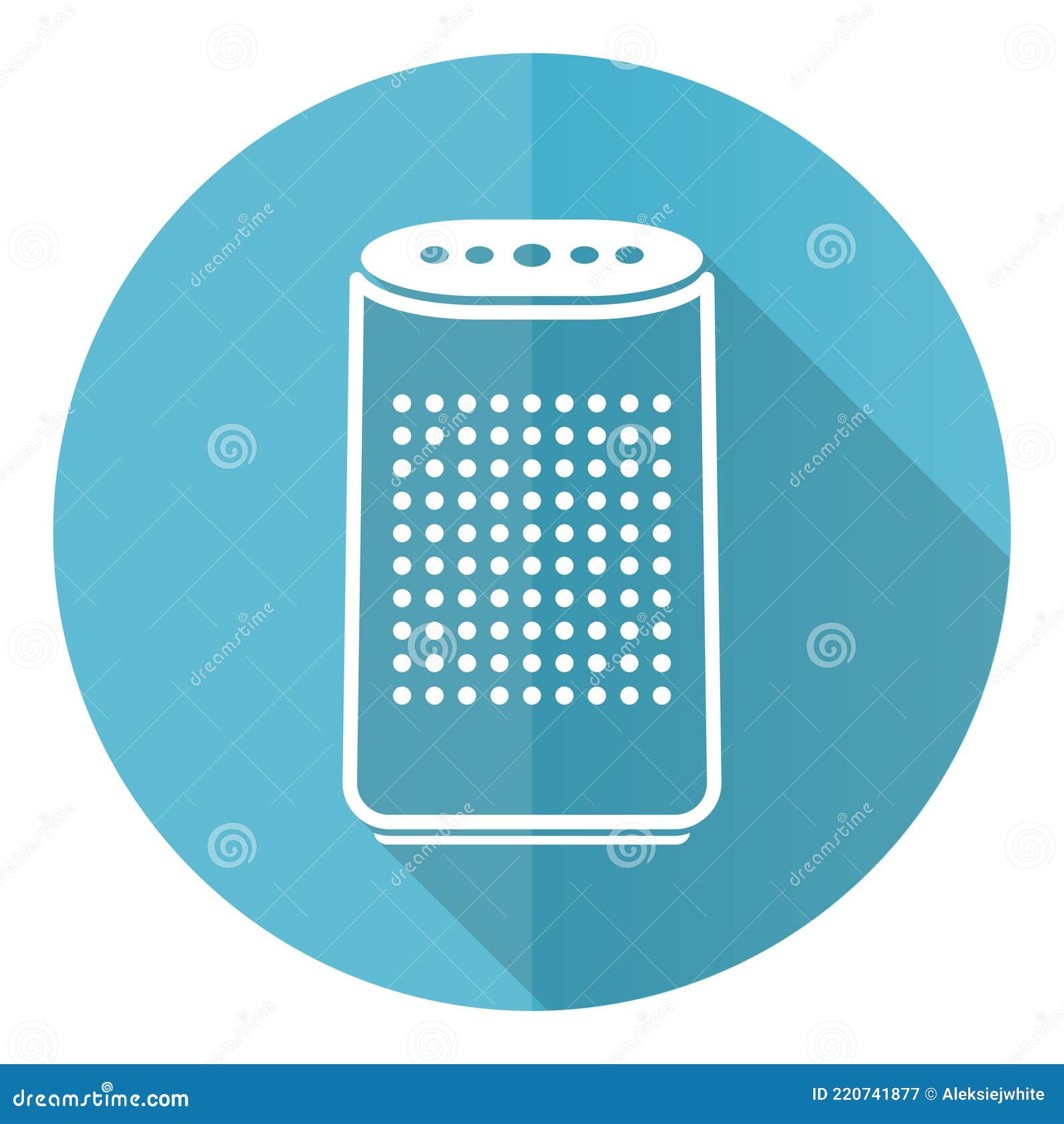 Air Purifier Vector Icon On White Background. Flat Vector Air Purifier ...