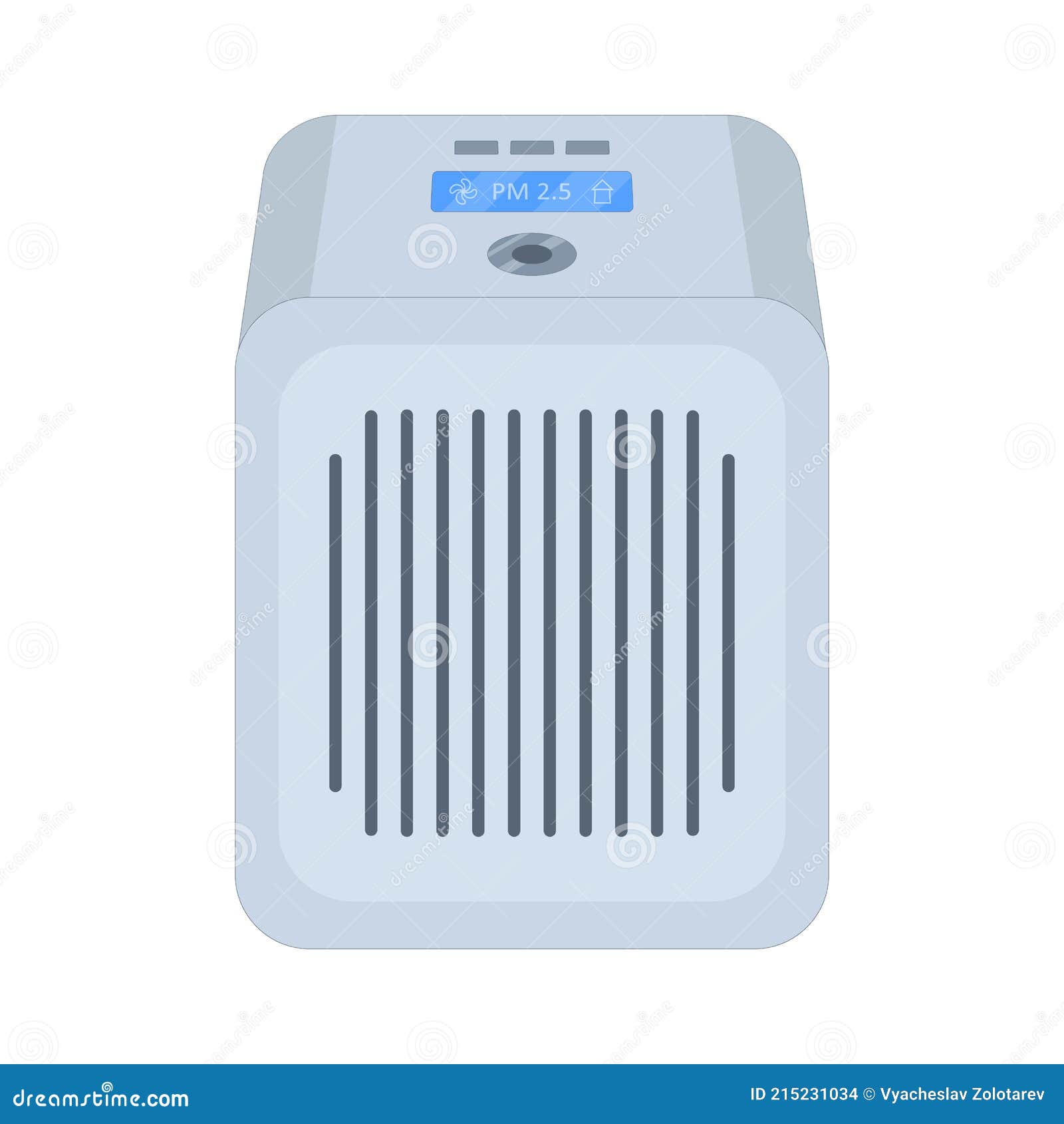 Air Purifier Vector Illustration in Flat Style on Isolated White ...