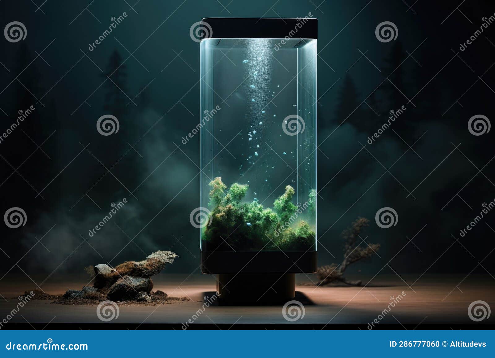 Air Purifier with Visible Particles Being Filtered Stock Photo - Image ...