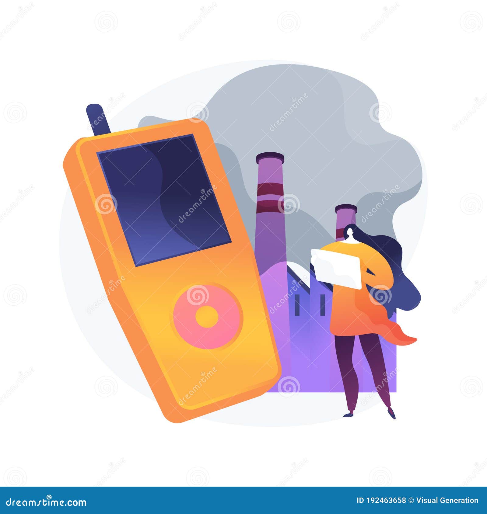 Air Quality Control Abstract Concept Vector Illustration Stock Vector