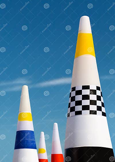 Air race gates stock photo. Image of float, aerobatic - 1349130