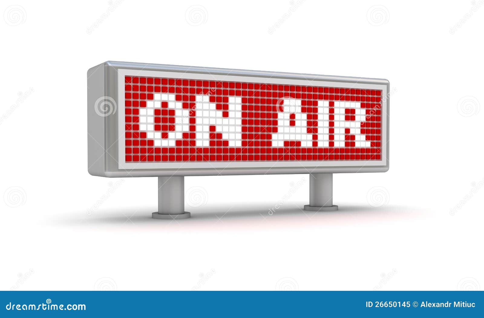 On Air - red warning plate stock illustration. Illustration of plate ...