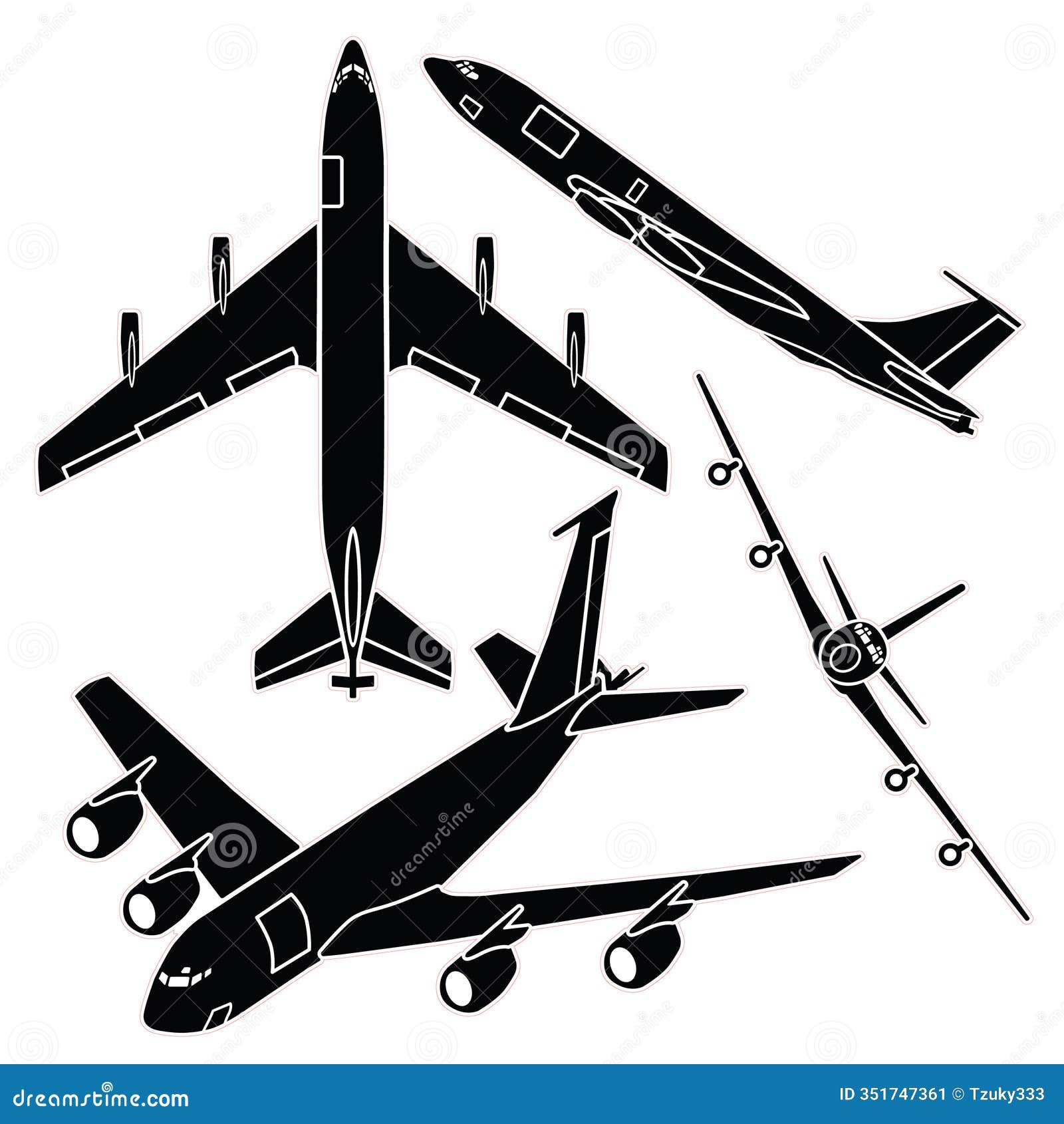 Refueling Of A Military Aircraft. Repair And Maintenance Of Airplane ...
