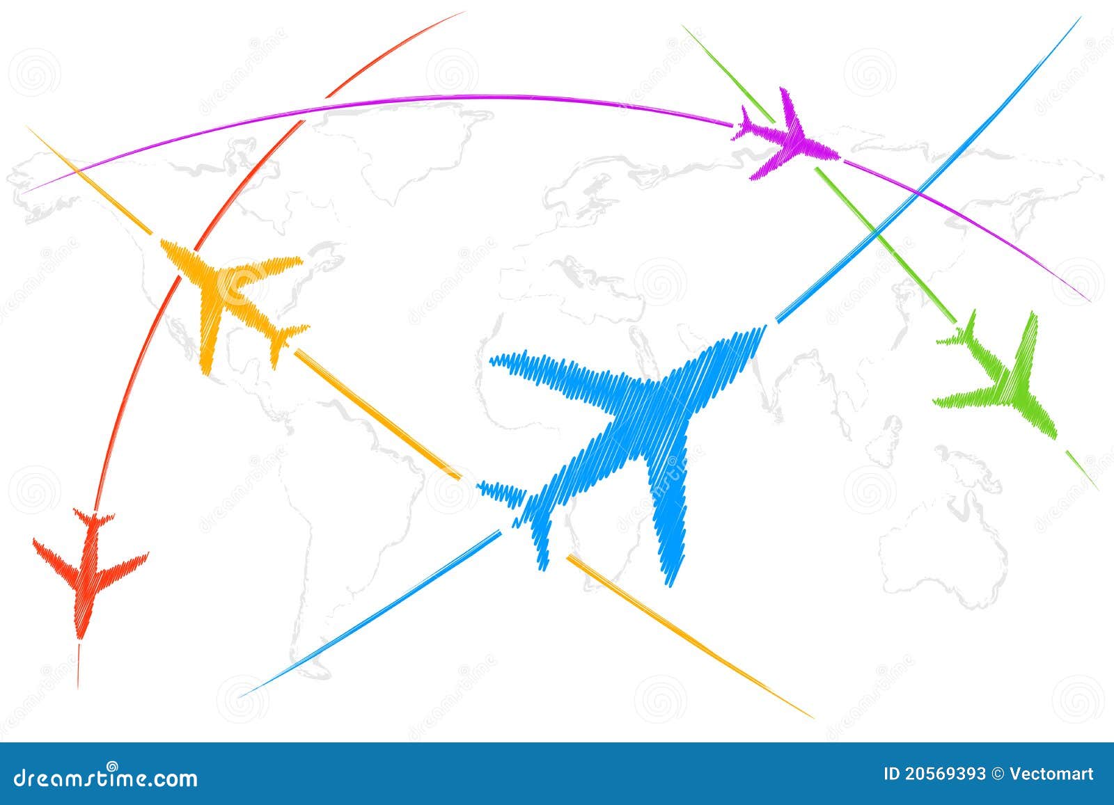 Air Route stock illustration. Illustration of network - 20569393