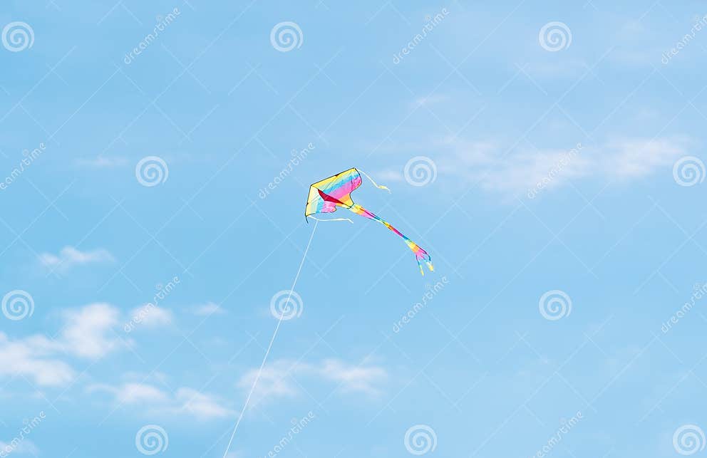 Air Serpent in Blue Sky Background Stock Image - Image of high, snake ...