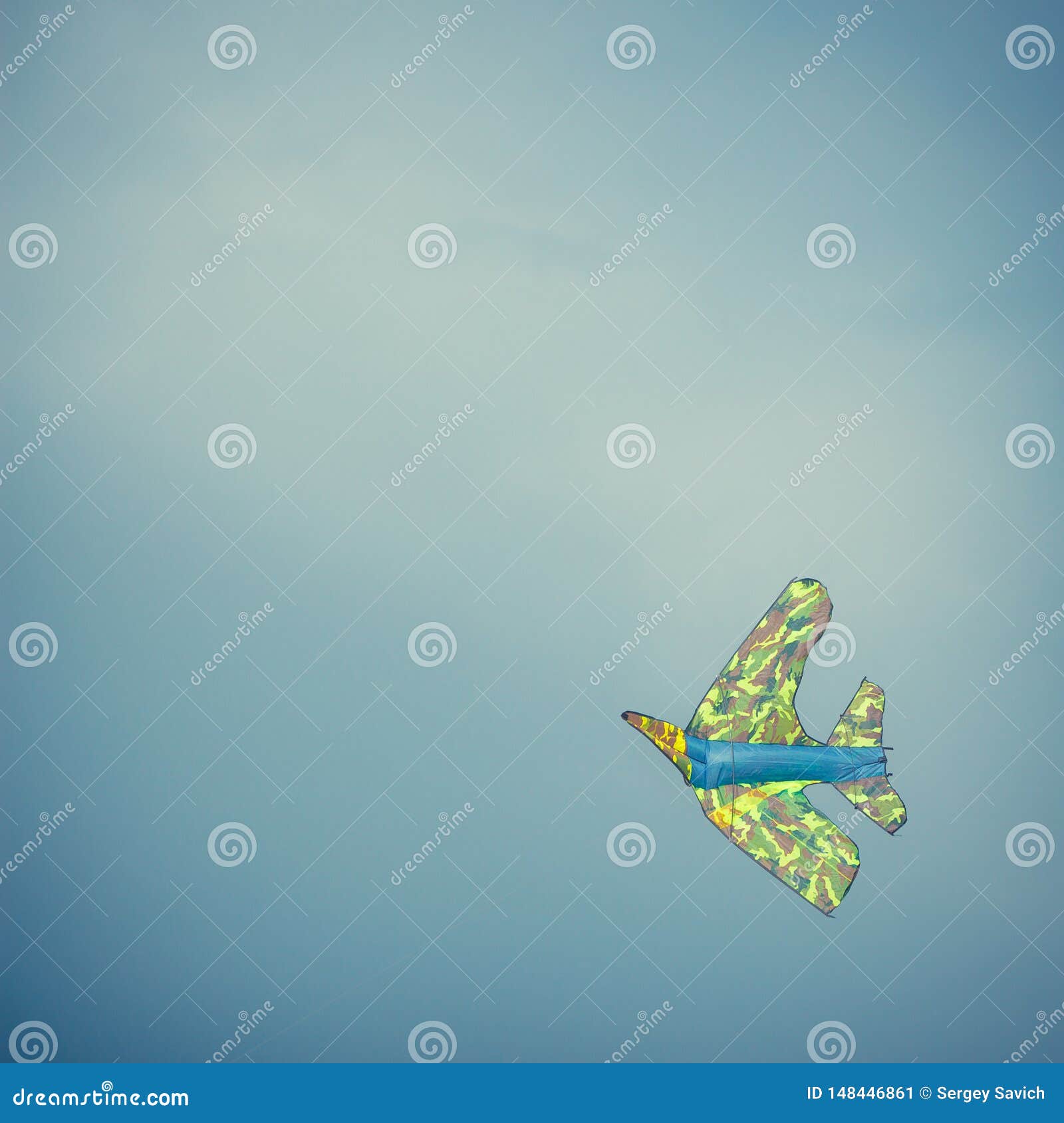 Air Serpent in the Sky. the Simplest Composition Stock Image - Image of ...