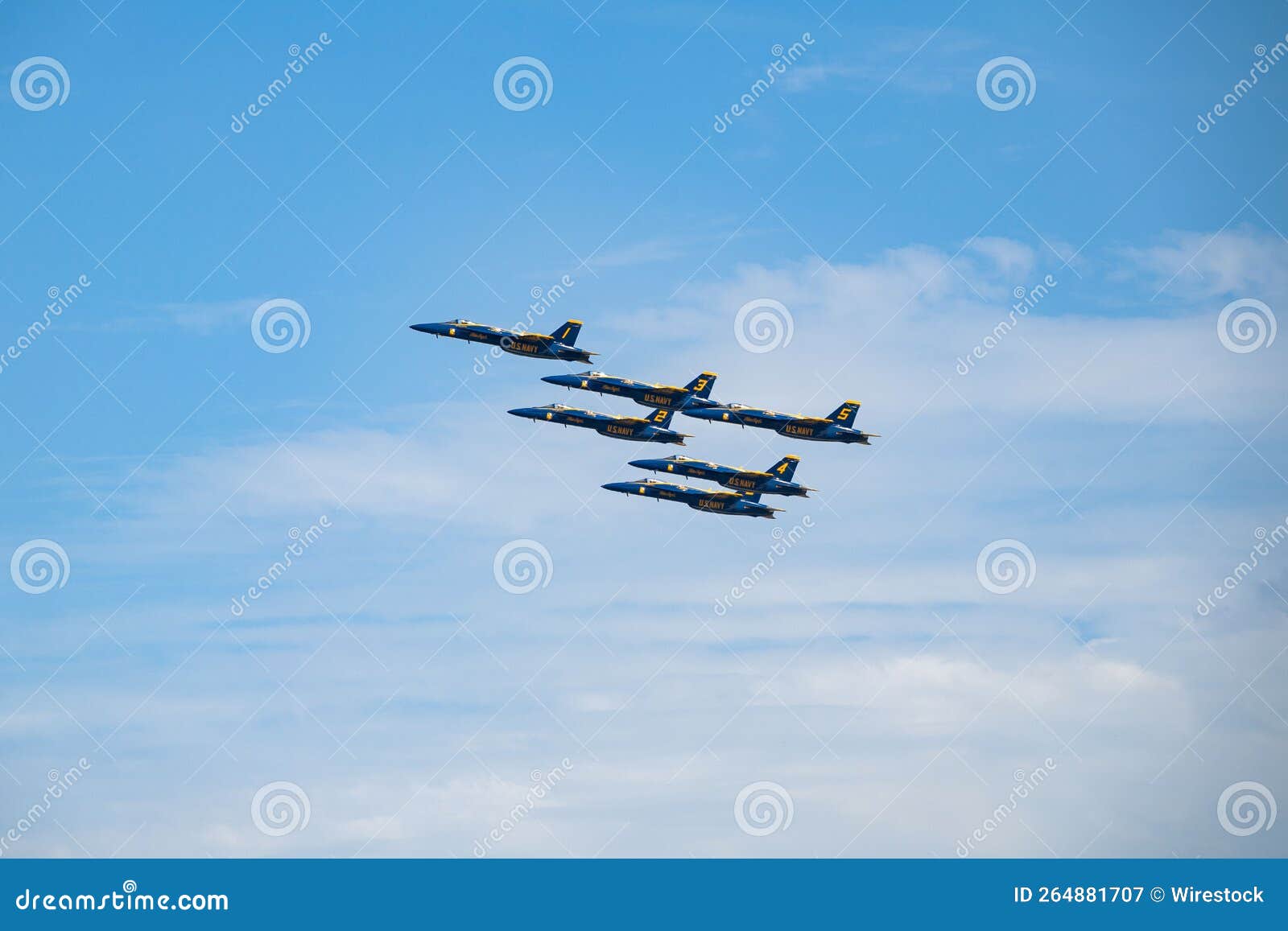 Air Show with Blue Angels Flying Over the Town Editorial Photography ...