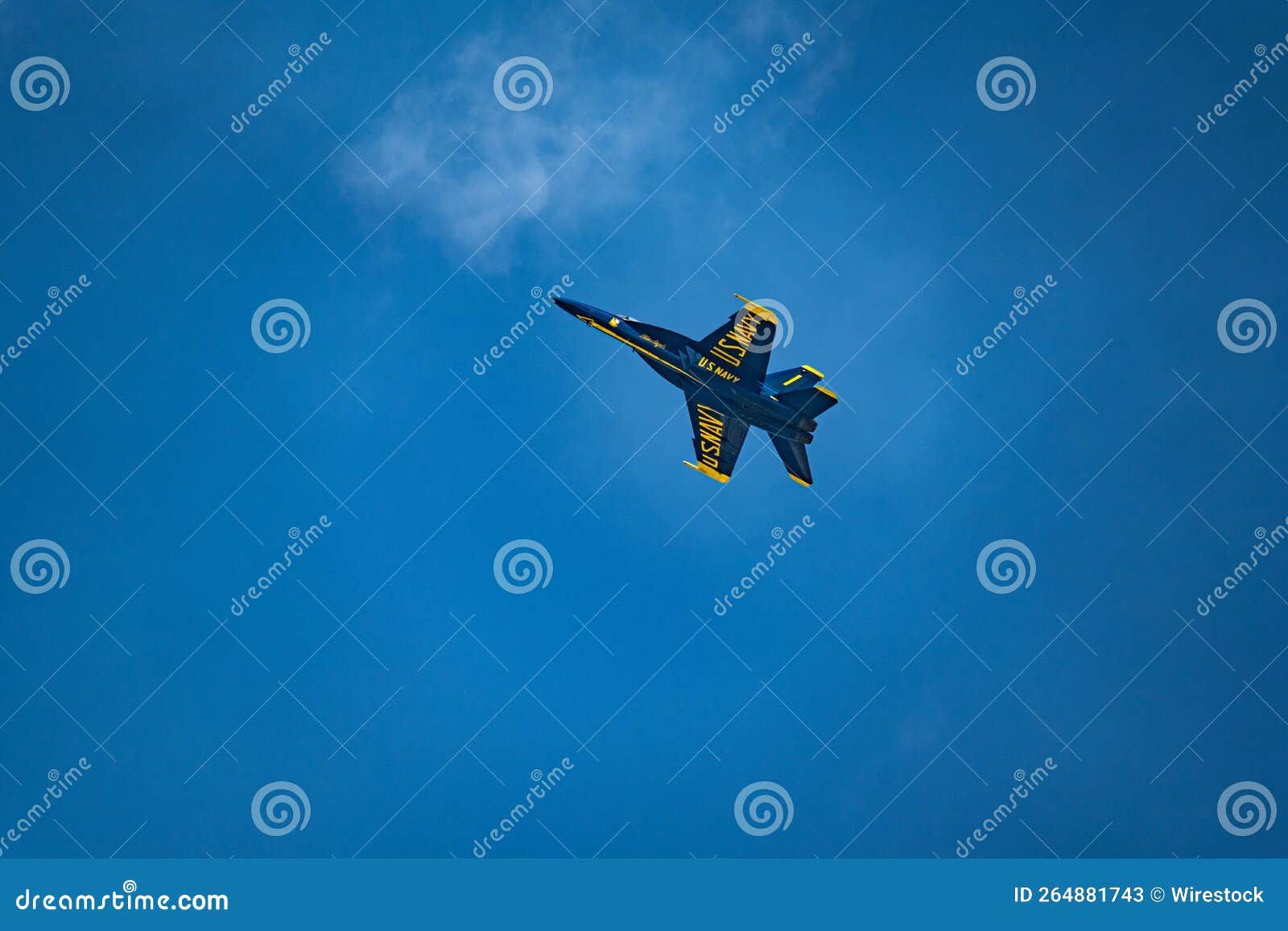 Air Show with Blue Angels Flying Over the Town Editorial Stock Photo ...