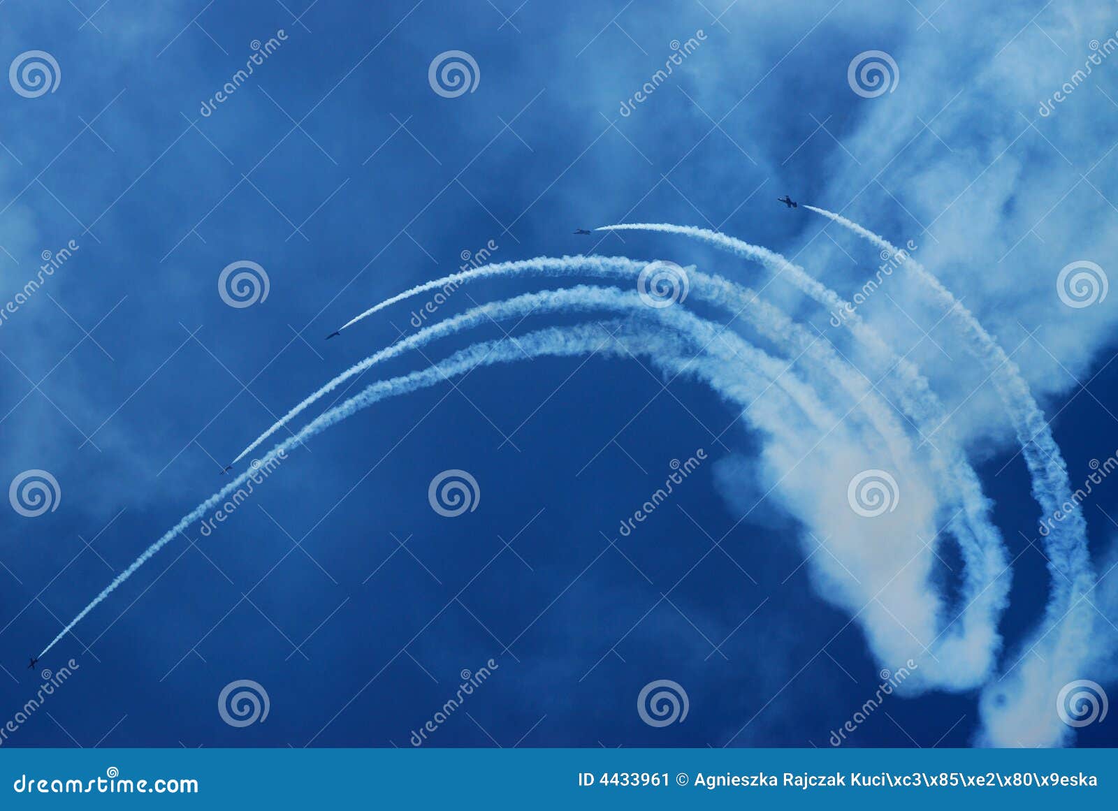 Air show team stock image. Image of exact, curve, colorful - 4433961