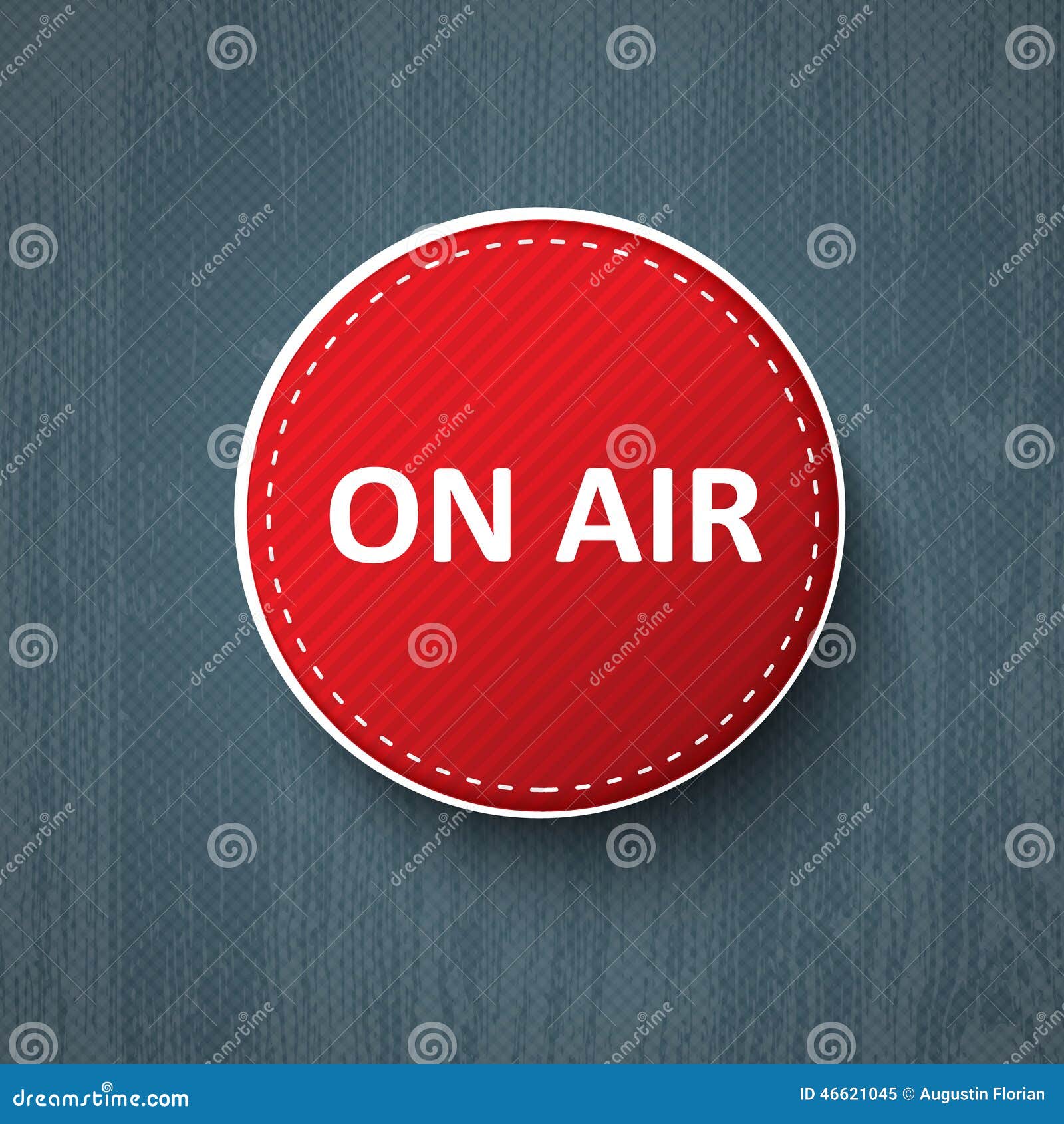 On air sign stock vector. Illustration of glowing, broadcast - 46621045